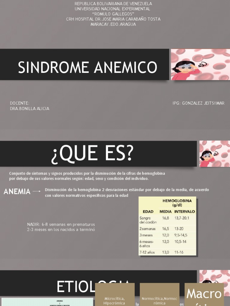 Anemia y Poiquilocitosis | PDF | Anemia | Sangre