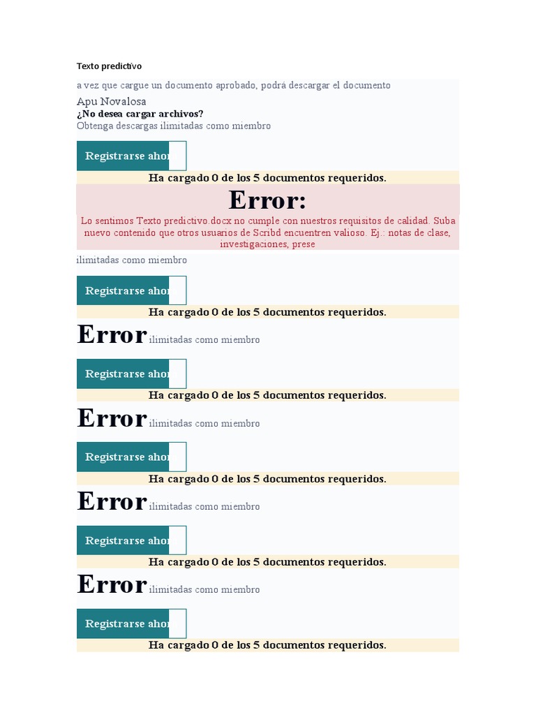 Texto Predictivo | PDF