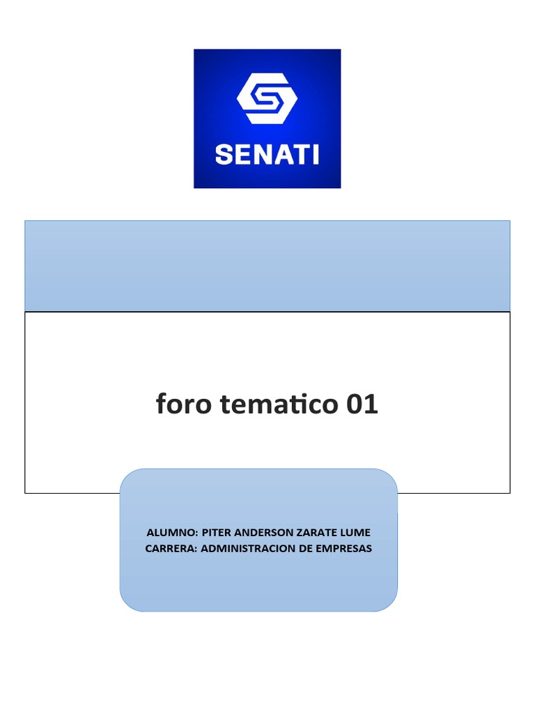 Foro Tematico de Informatica | PDF