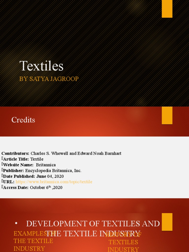 Textile Industry Development Overview | PDF | Social Science