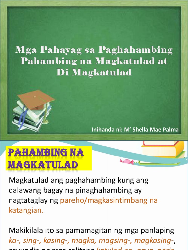 Mga Pahayag Sa Paghahambing | PDF