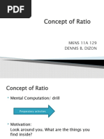 Grade 6 PPT - MATH - Q2 - CONCEPT OF RATIO | PDF
