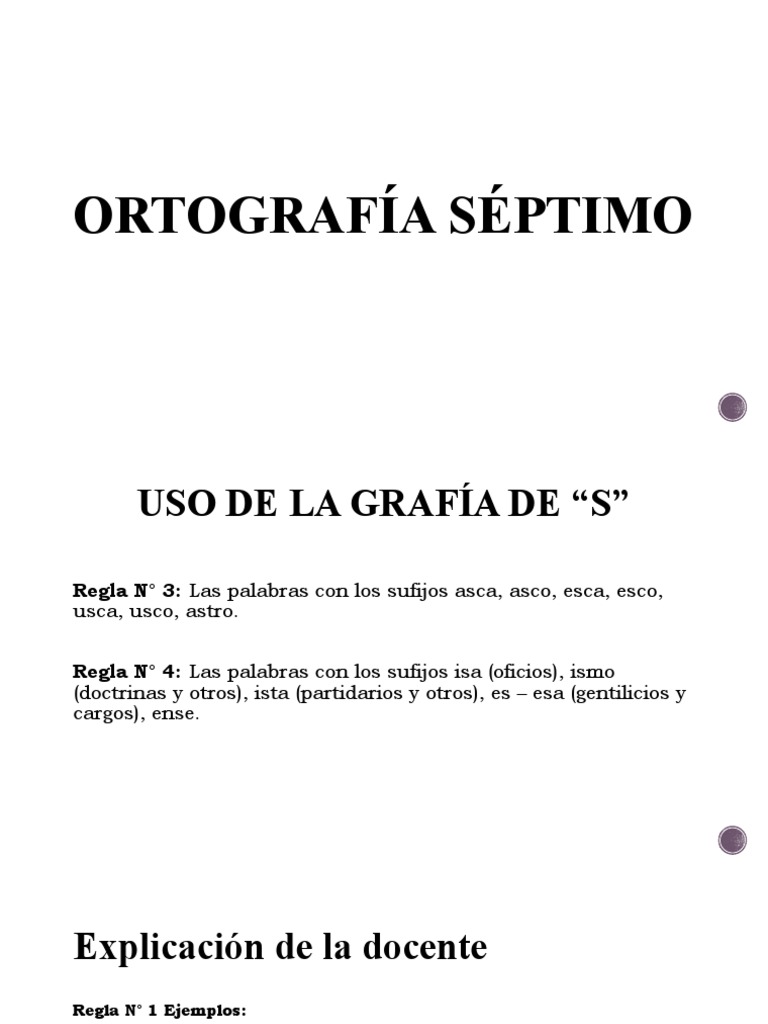 Uso de Sufijos en Ortografía | PDF