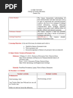 A Detailed Instructional Lesson Plan (Identifying Features of ...