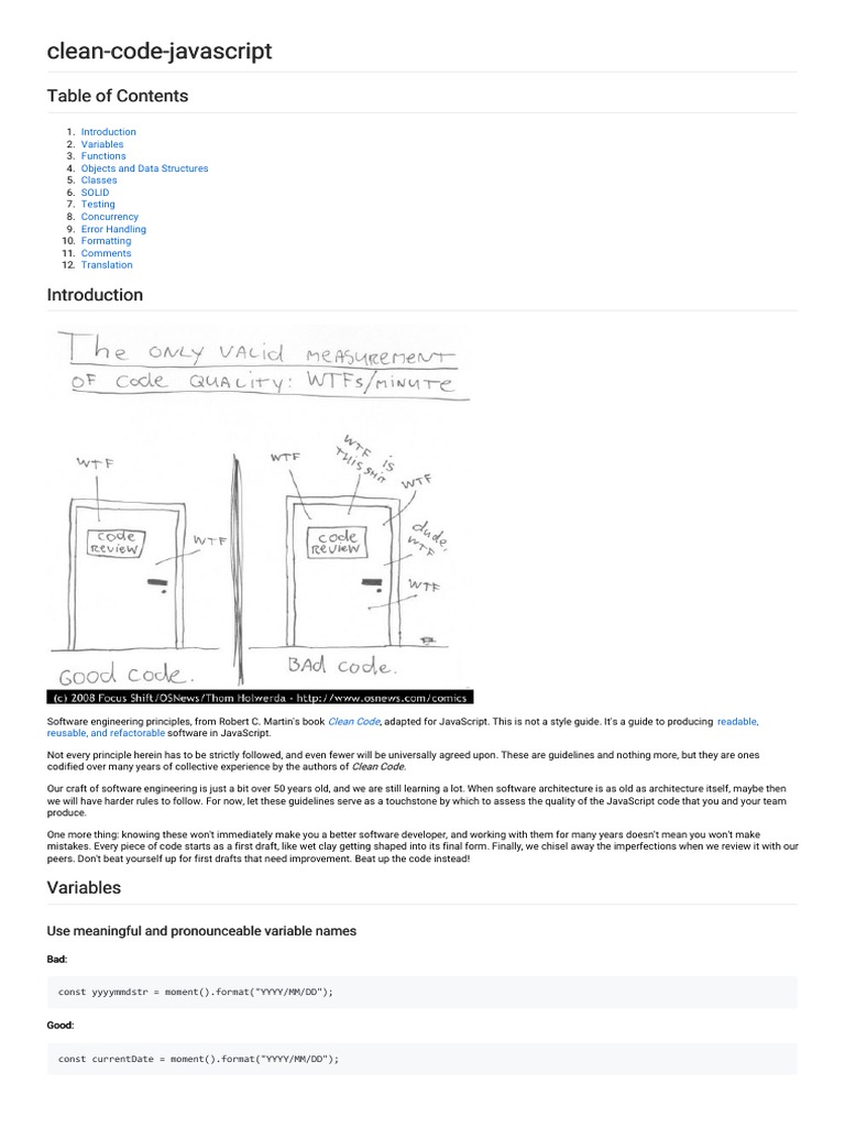 Clean Code Js | Download Free PDF | Inheritance (Object Oriented ...