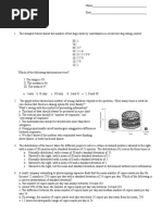AP Stats Unit 3 Practice Test | PDF | Regression Analysis ...