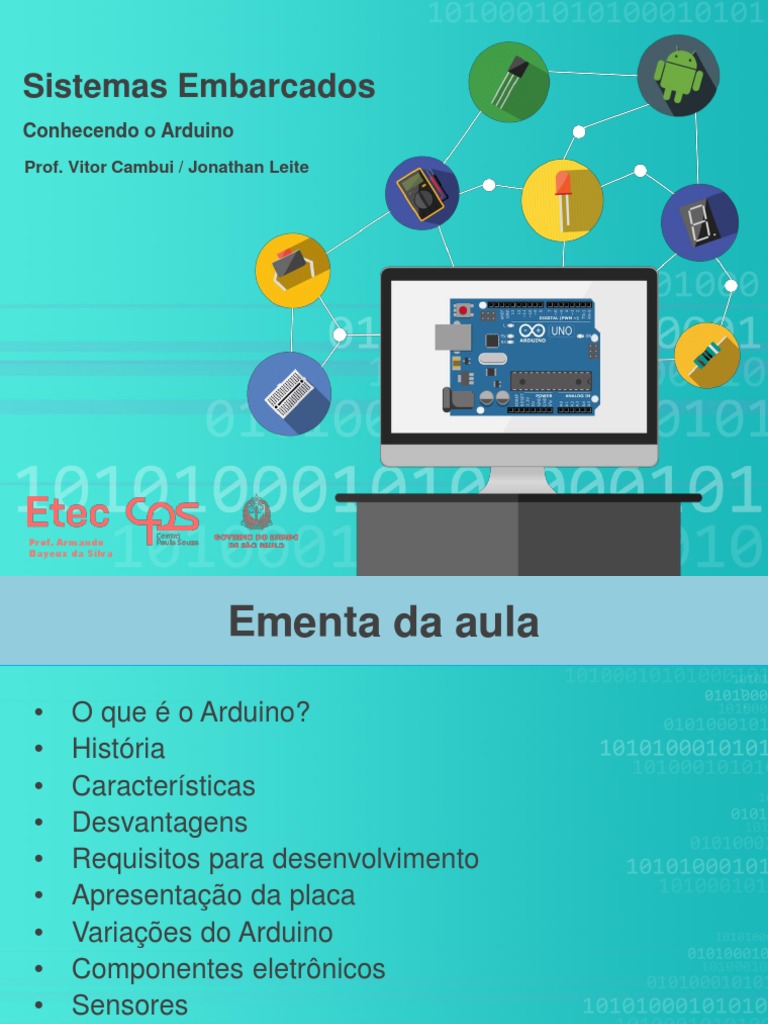 SE - Aula 01 - Conhecendo o Arduino | PDF | Arduino | Eletrônicos