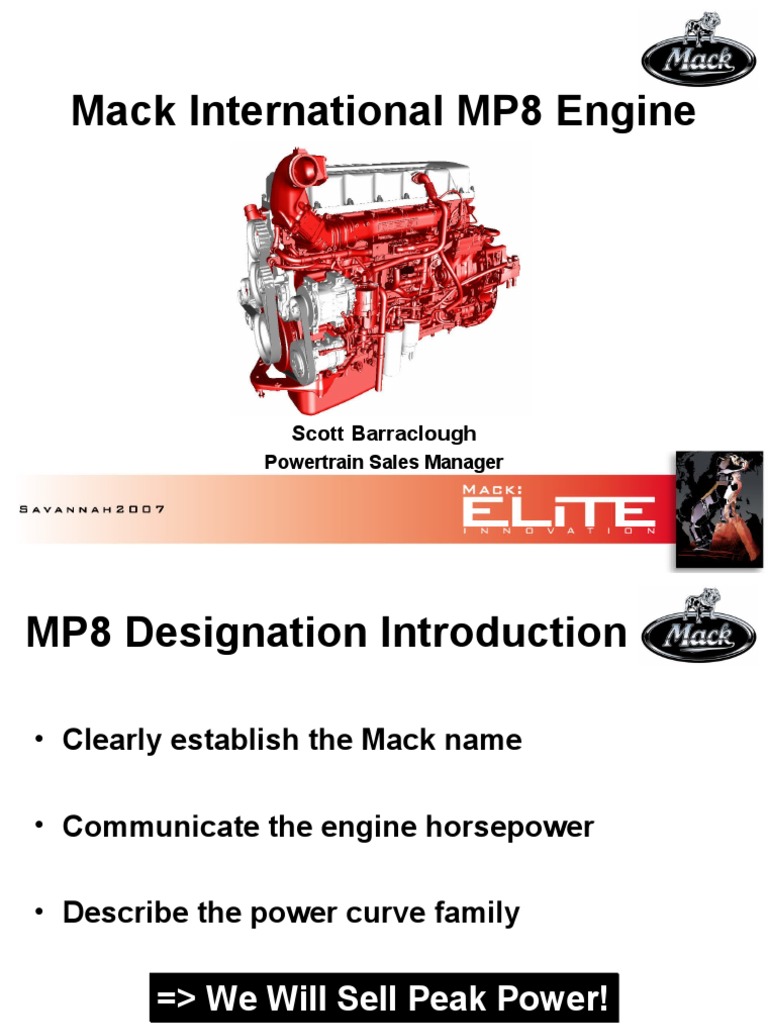 Mack International MP8 Engine: Scott Barraclough | PDF | Piston ...
