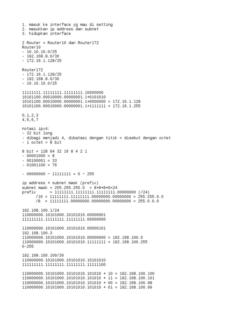 Cisco IP Address | PDF | Ip Address | Telecommunications