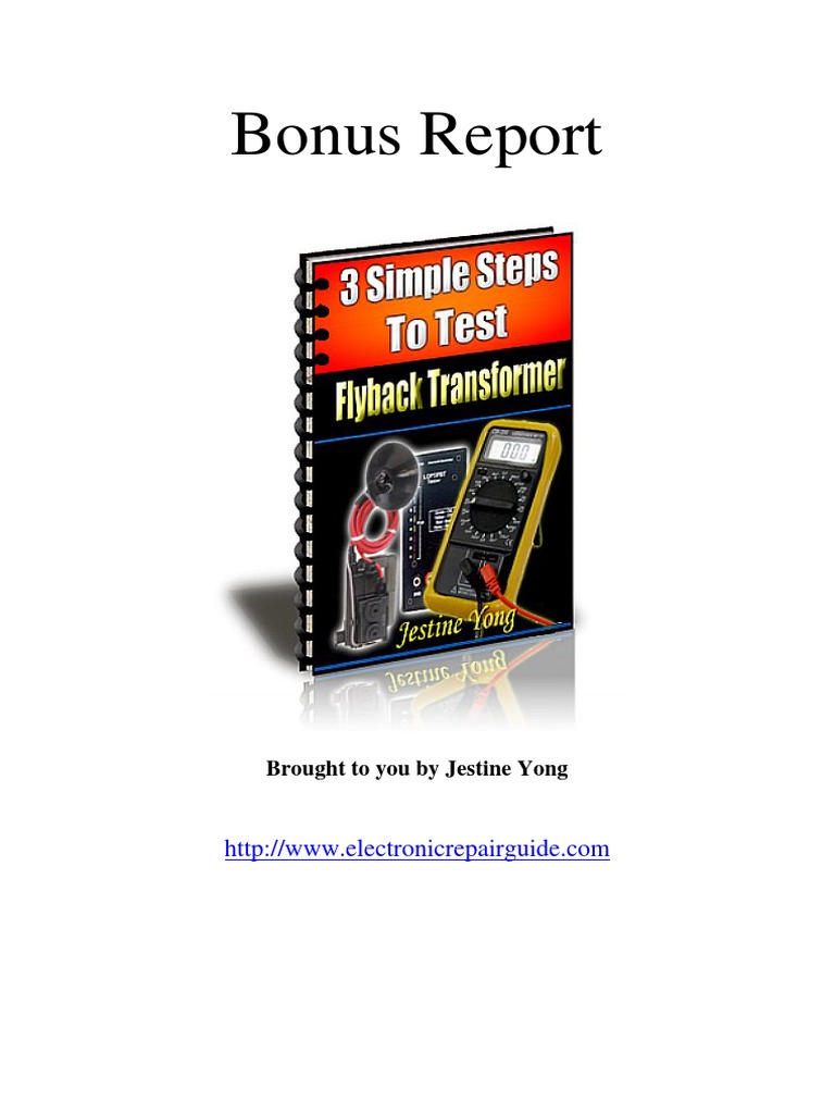 3 Simple and Easy Steps To Test A Flyback Transformer | PDF