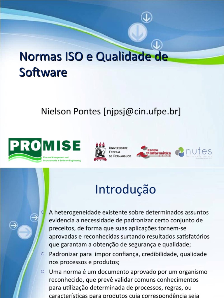 Normas ISO para Processos de Software | PDF | ISO 9000 | Qualidade ...