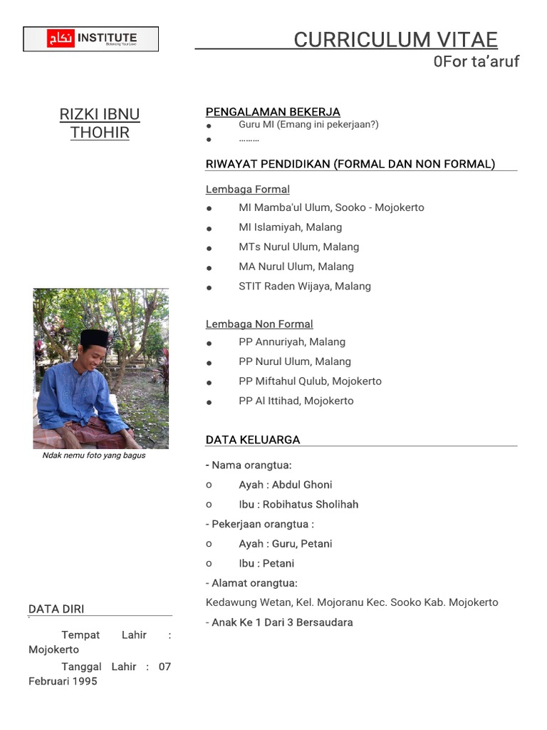 Template CV | PDF