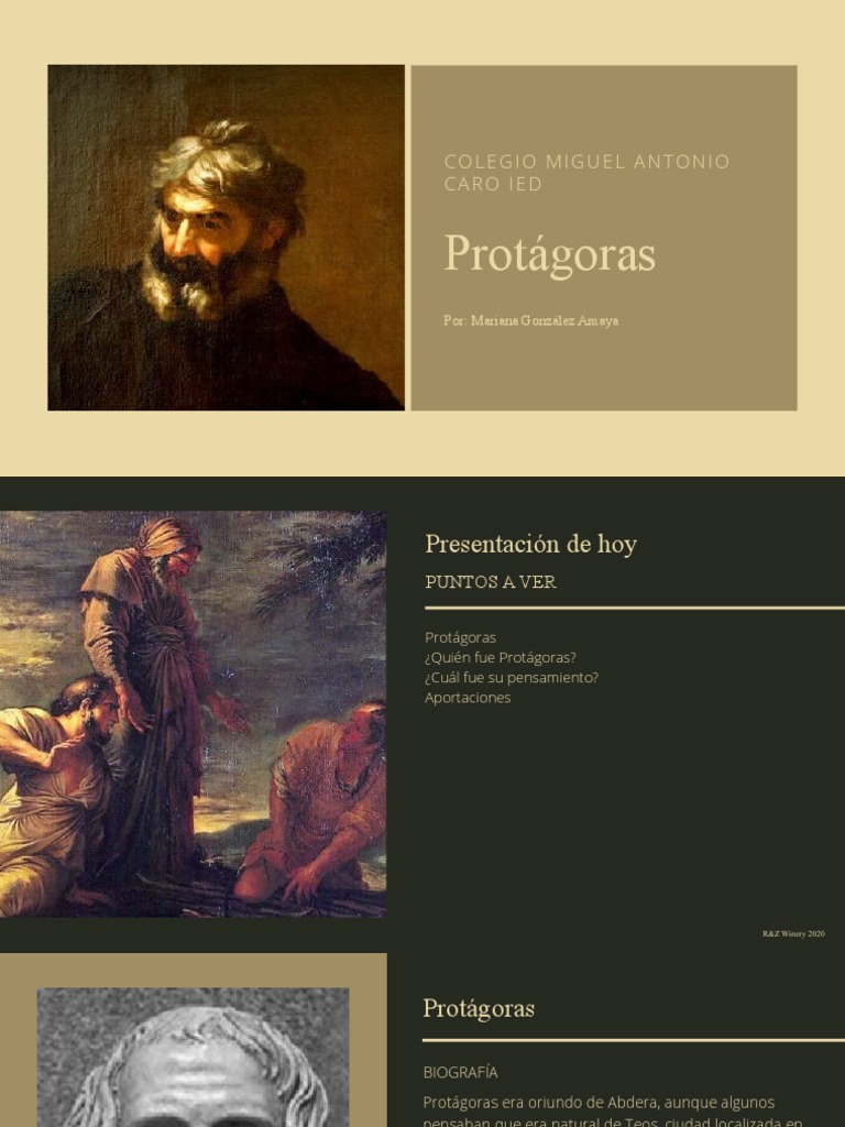 PROTÁGORAS | PDF | Teorías filosóficas | Metafilosofía