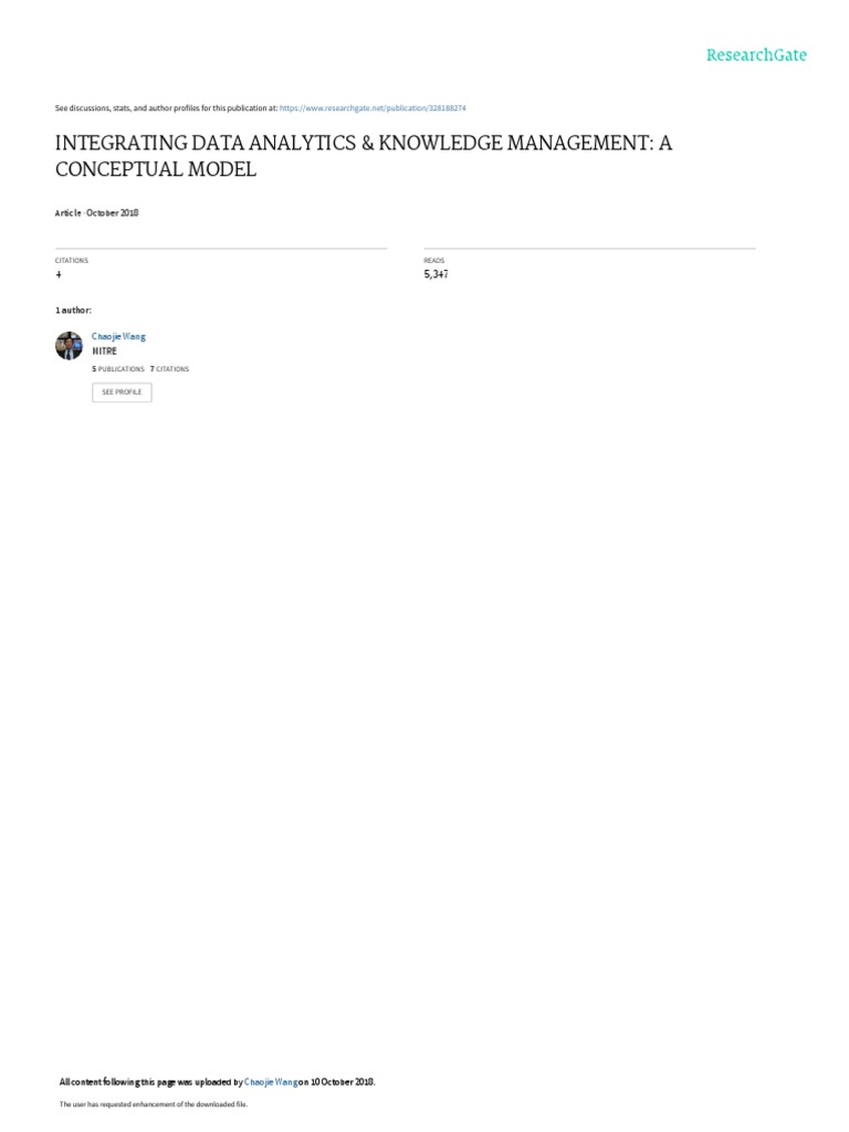 Integrating Data Analytics and Knowledge Management | PDF | Tacit ...