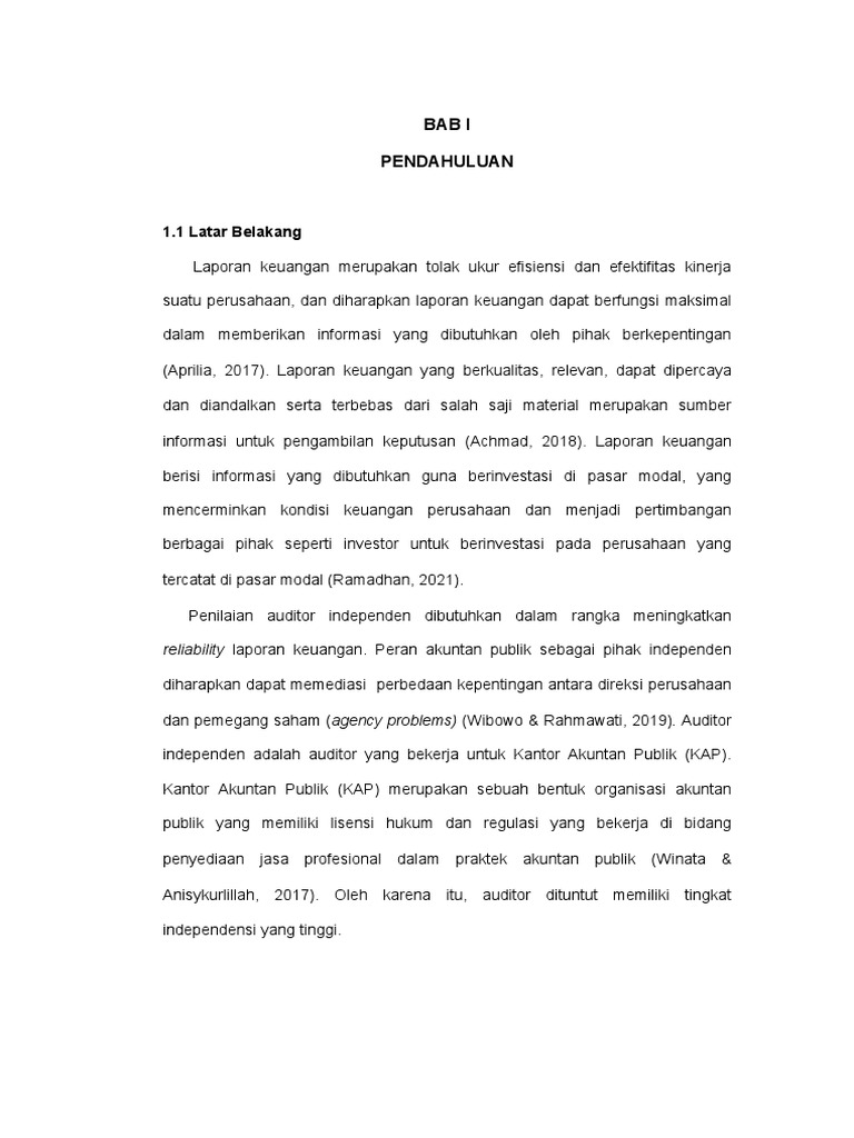 Proposal Mini RIset Auditor Switching Rev1 | PDF