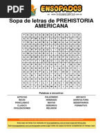 Sopa de Letras de Descubrimiento y Conquista de America | PDF | Exploración