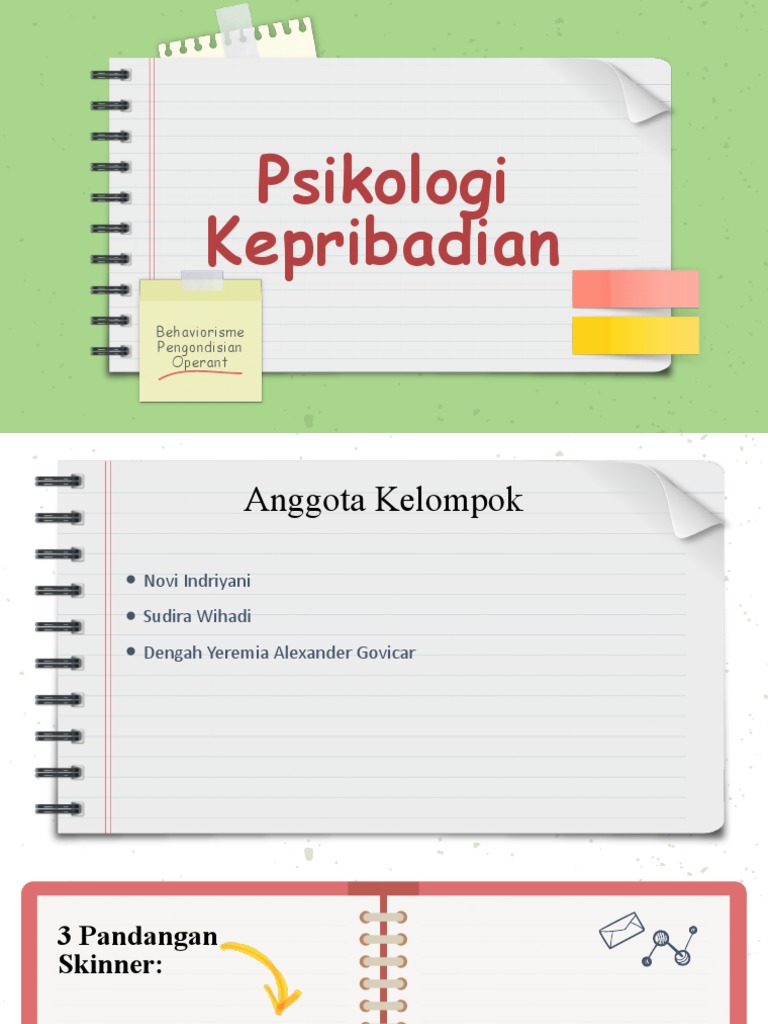 Psi - Kepribadian-Behaviorisme Skinner | PDF
