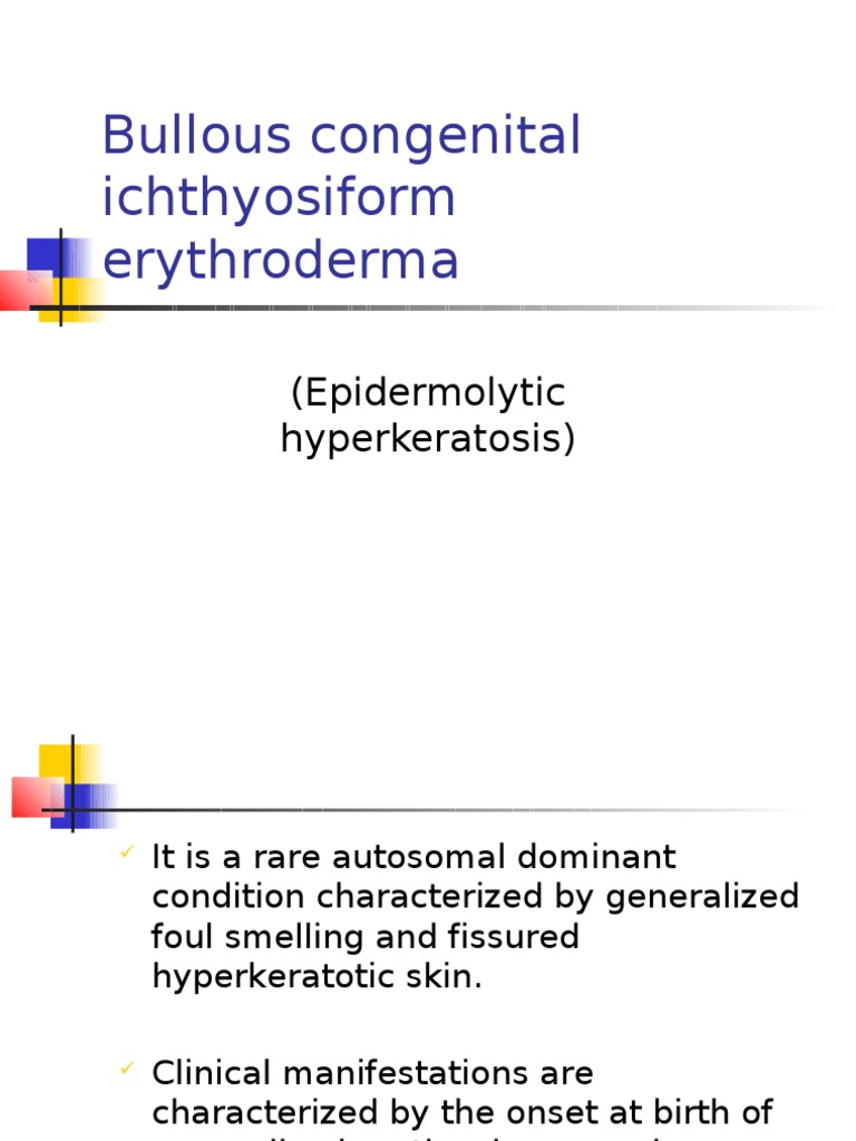 Bullous Congenital Ichthyosiform Erythroderma | PDF | Science & Mathematics