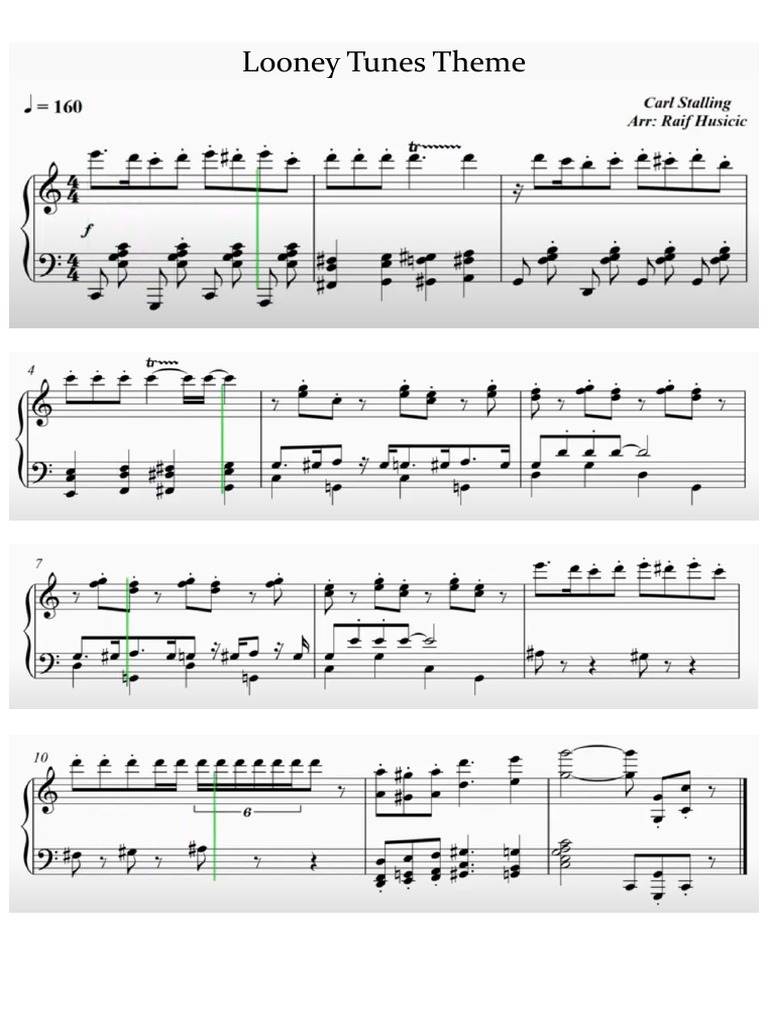 Looney Tunes Theme | PDF