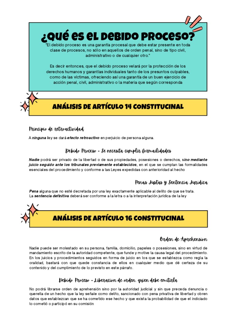 Debido Proceso | PDF | Debido al proceso | Derecho penal