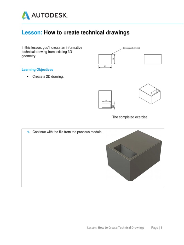 SBS - L2-03 How To Create Technical Drawings | PDF | Technical Drawing ...