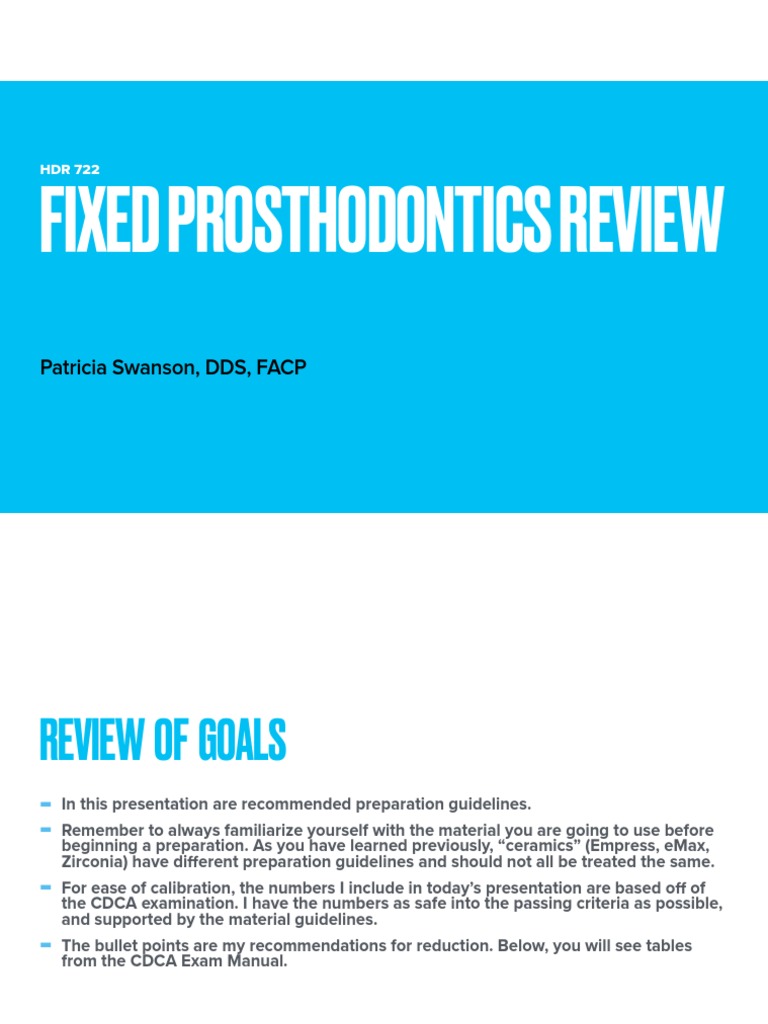 Prosth Review | PDF | Mouth | Dentistry