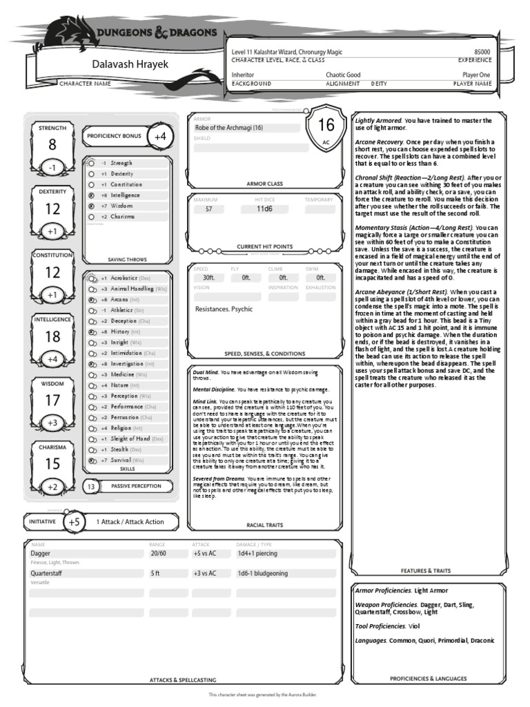 Wizard - Chronurgy | PDF