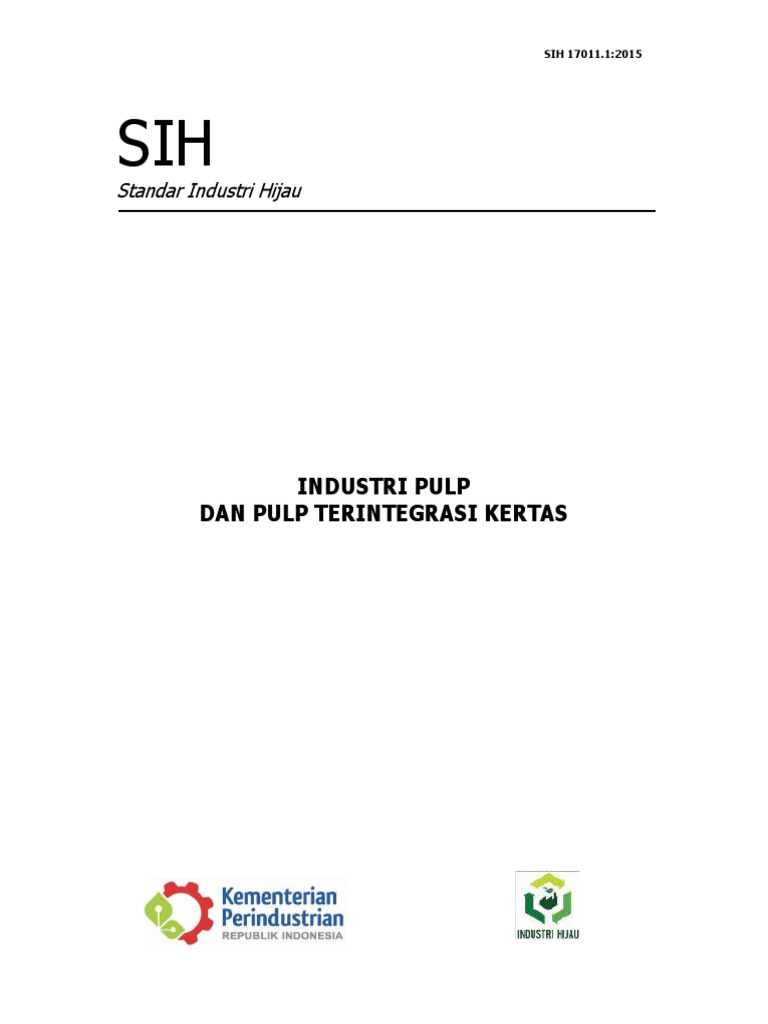 Standar Industri Hijau Pulp dan Kertas | PDF | Teknologi & Rekayasa