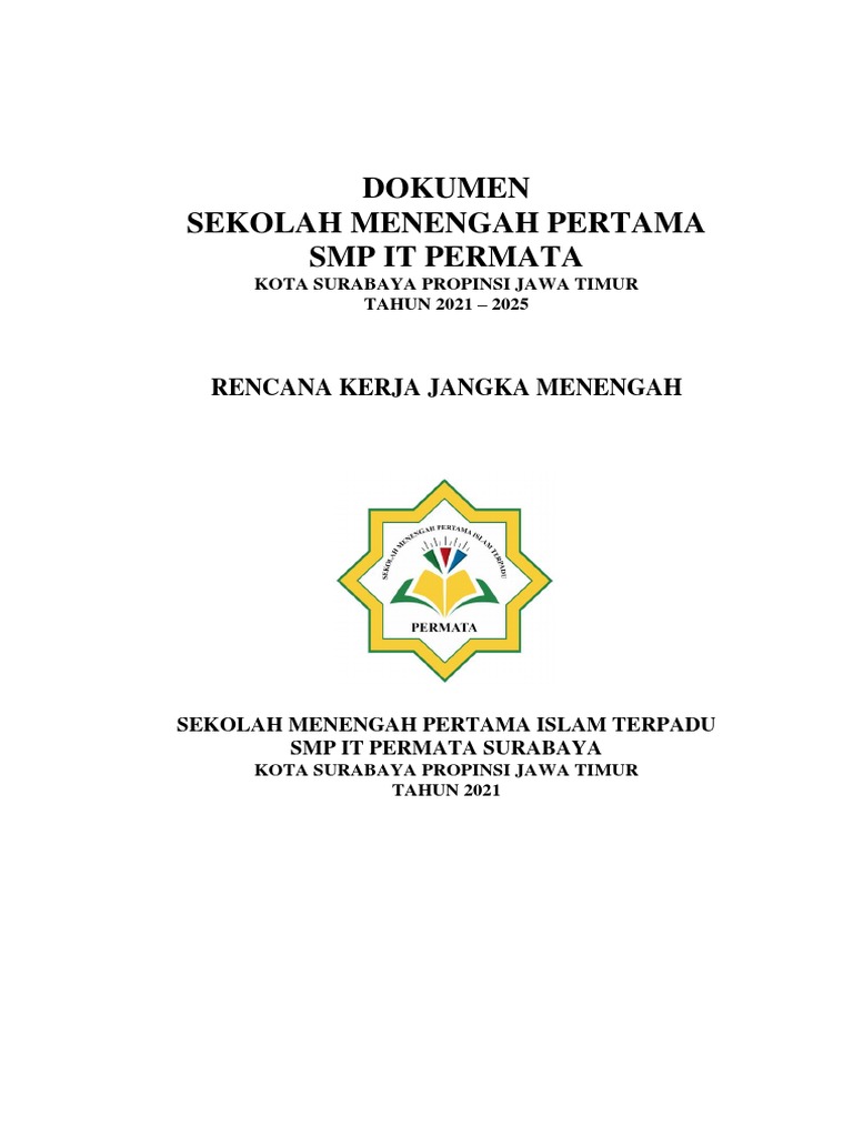 Rencana Kerja SMP IT Permata | PDF