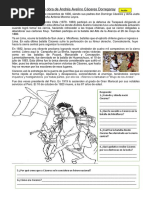 COMPRENSIÓN LECTORA Simón Bolivar | PDF | Historia