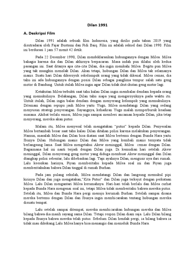 Ari - Analisis Chord Dan Film - Dilan 1991 | PDF