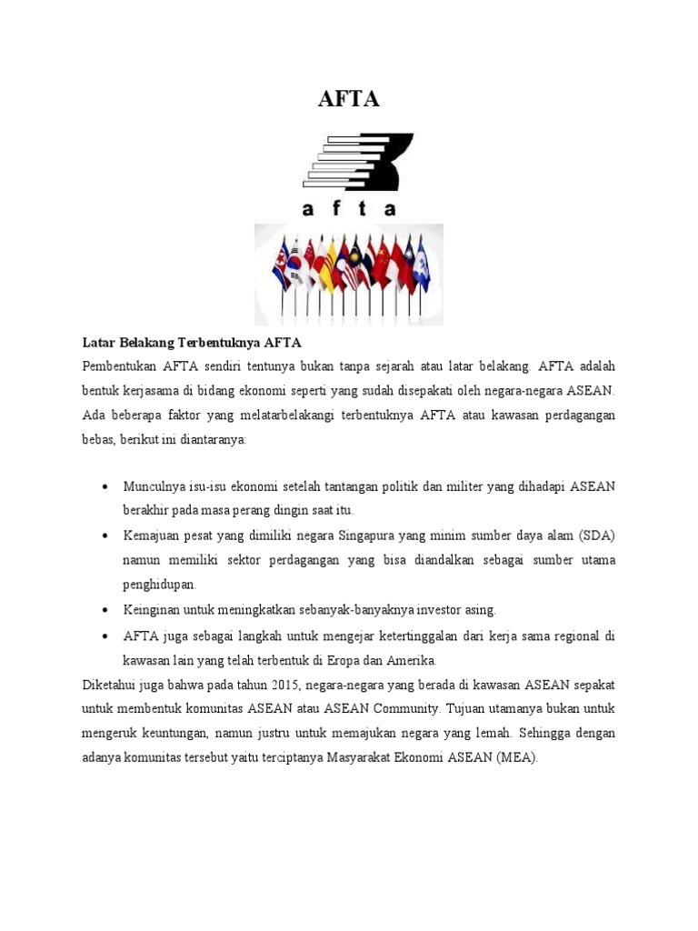 Afta Cafta Nafta | PDF | Pengelolaan Keuangan & Uang | Politik