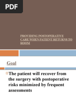 4 - Post Operative Nursing Management | PDF | Surgery | Anesthesia