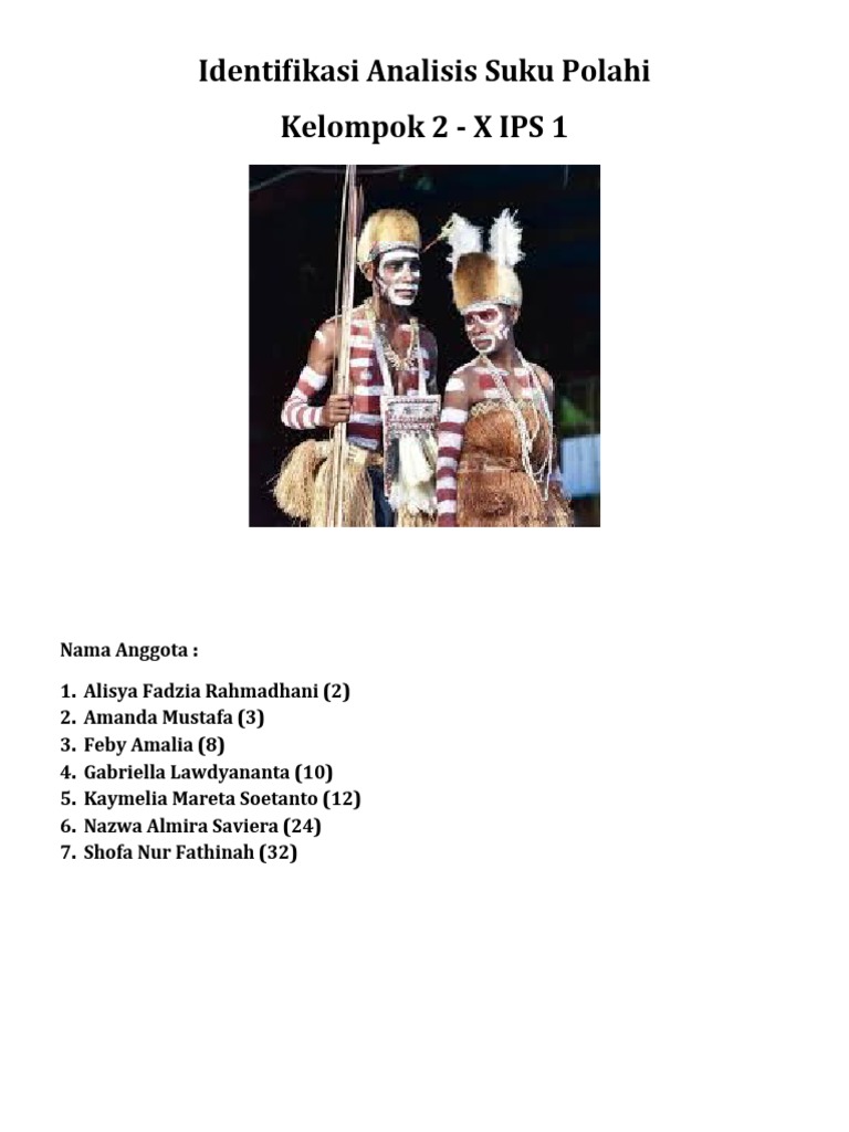 Analisa Suku Polahi | PDF | Ilmu Sosial