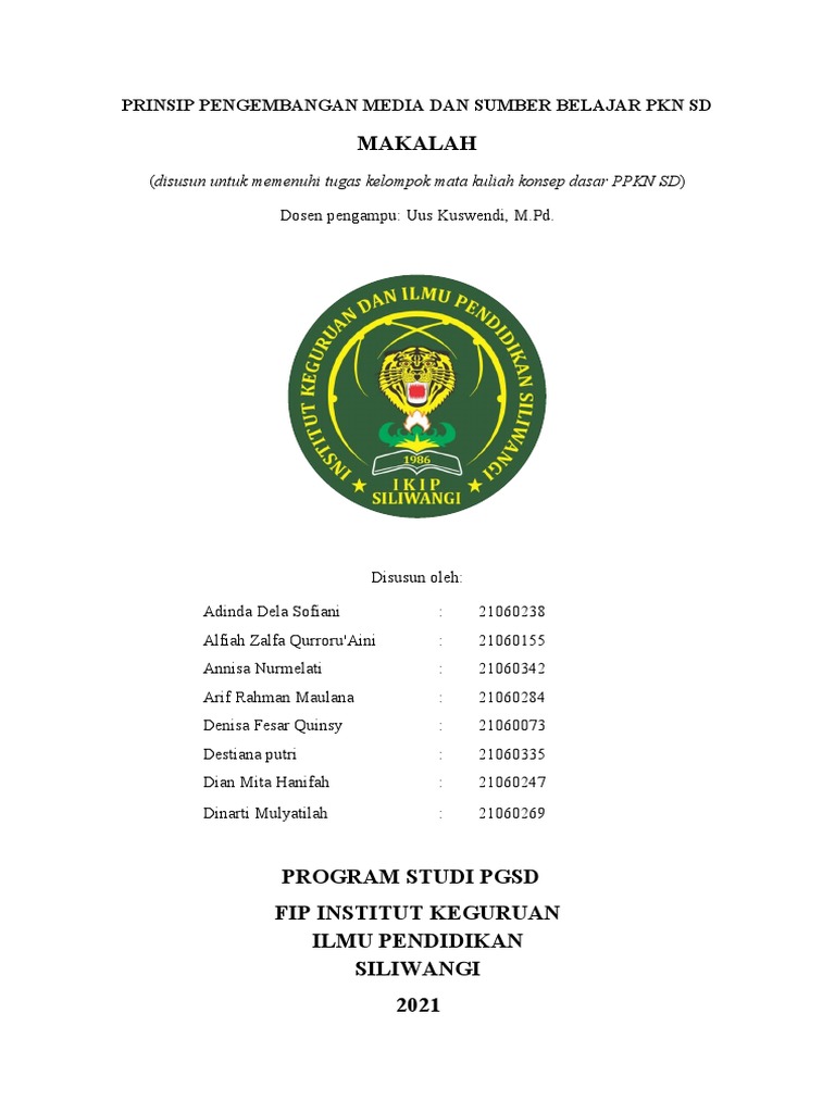 Media & Sumber Belajar PKN SD | PDF | Karier & Perkembangan | Ilmu Sosial