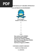 Contoh Varibel-Variabel Dalam Penelitian Psikologi | PDF