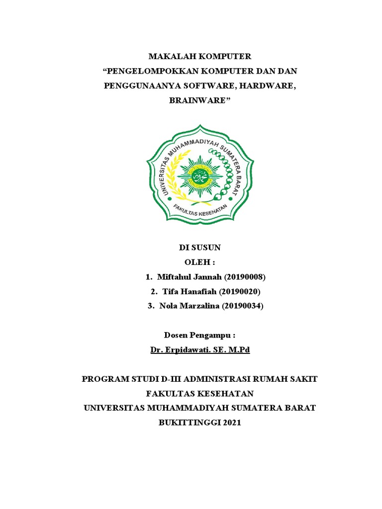 MAKALAH KOMPUTER Kelompok-1 (Repaired) | PDF