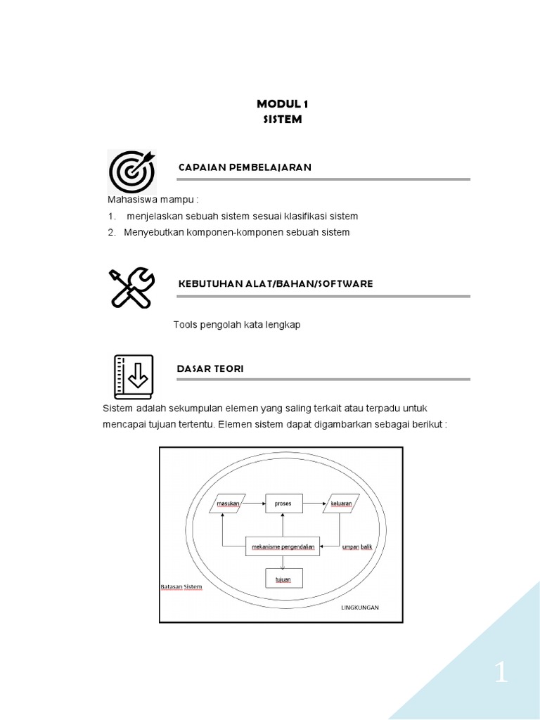 Modul 1 - 2 | PDF | Bisnis | Komputer