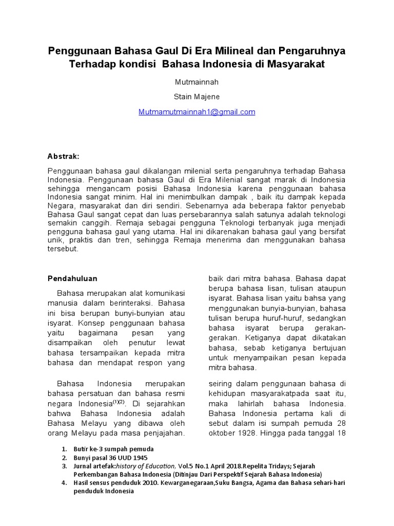 Jurnal Bahasa Oleh Mutmainnah KHJ | PDF | Ilmu Sosial | Seni & Disiplin Bahasa