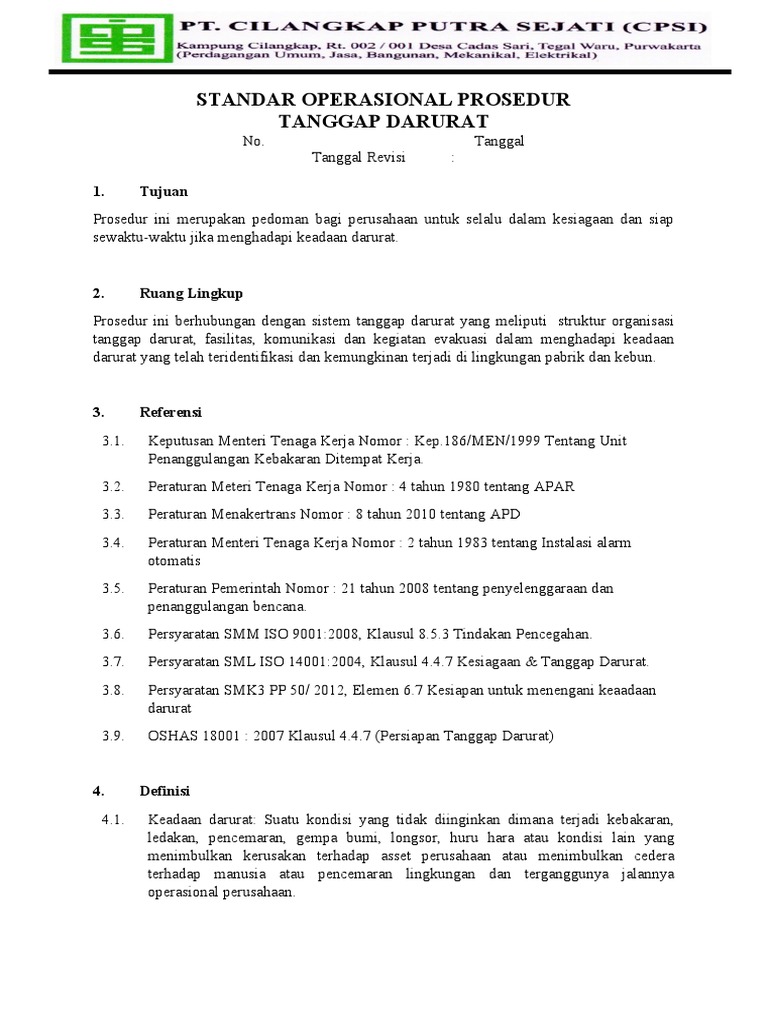 Tanggap Darurat | PDF