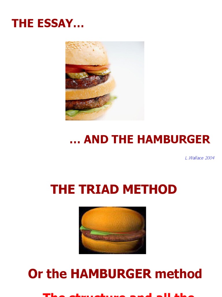 Hamburger Method for Essay Writing | PDF | Paragraph | Writing