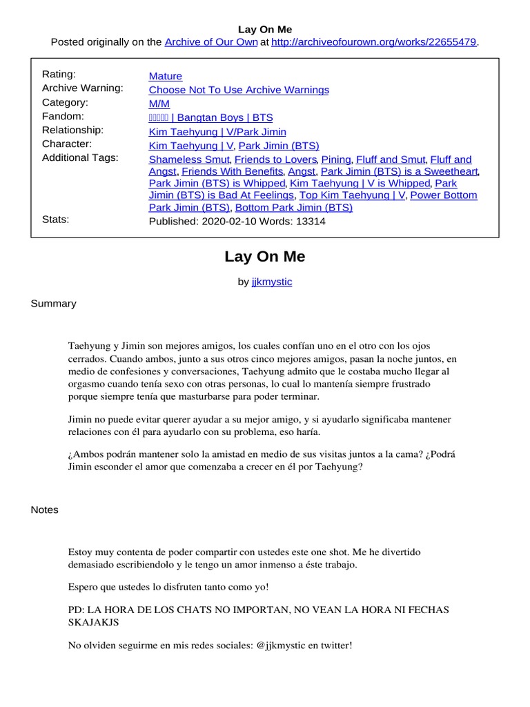 Lay On Me | PDF | La risa | Alma