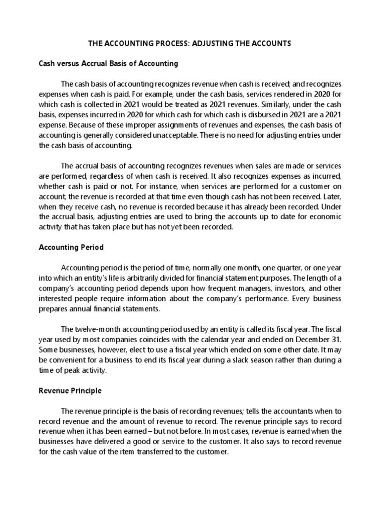 Adjusting Entries Handouts | PDF | Depreciation | Deferral