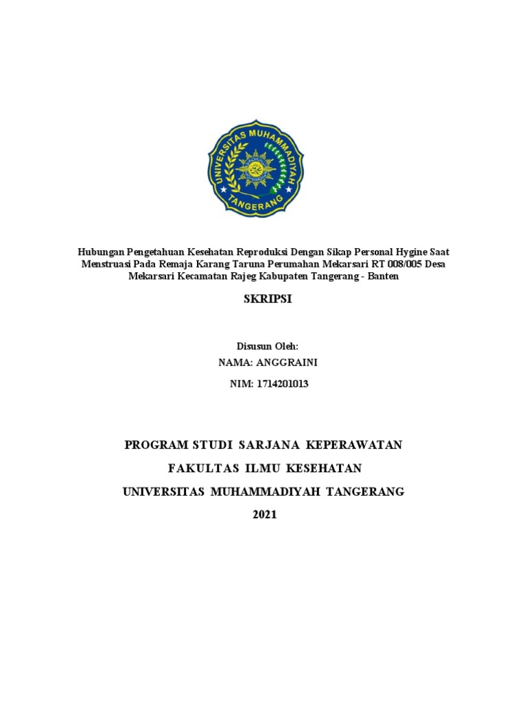 Skripsi Keperawatan UMT | PDF | Pengembangan Diri | Sains & Matematika
