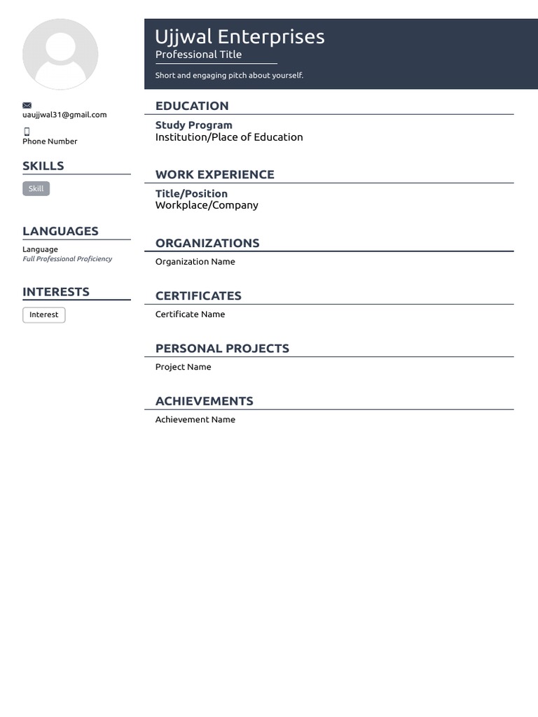 Ujjwal's Resume | PDF