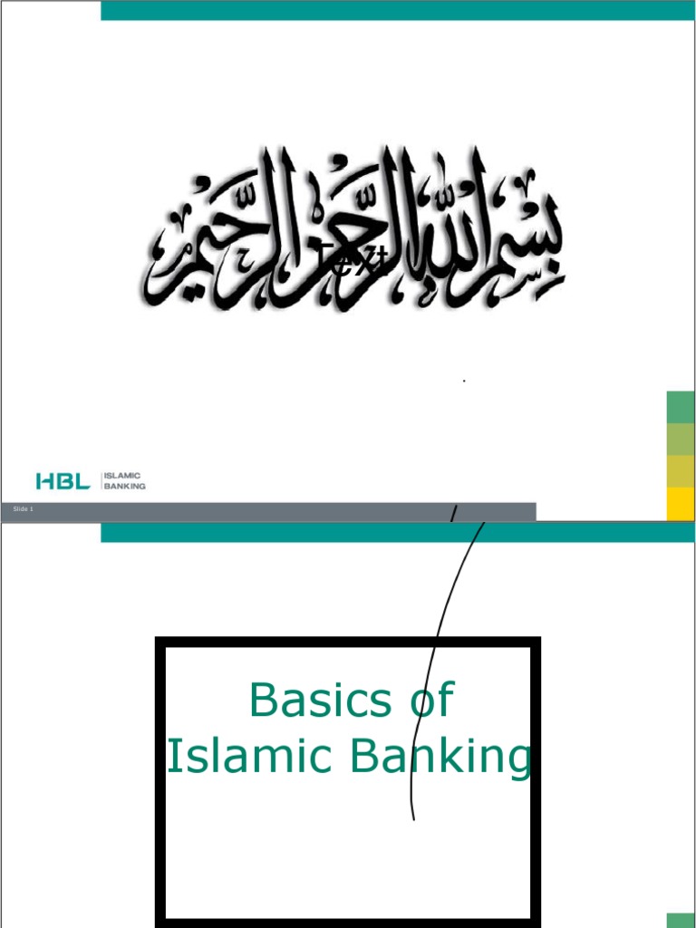 Basics of Islamic Banking | PDF | Islamic Banking And Finance | Banks
