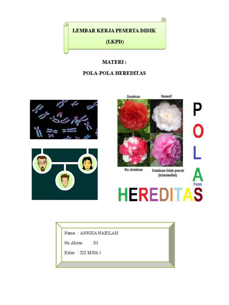 LKPD Pola-Pola Hereditas | PDF | Seni & Disiplin Bahasa | Sains & Matematika