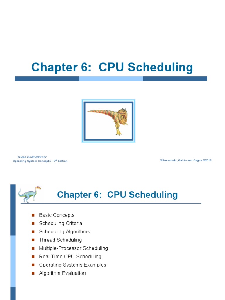 Chapter 6: CPU Scheduling | PDF | Scheduling (Computing) | Software Engineering