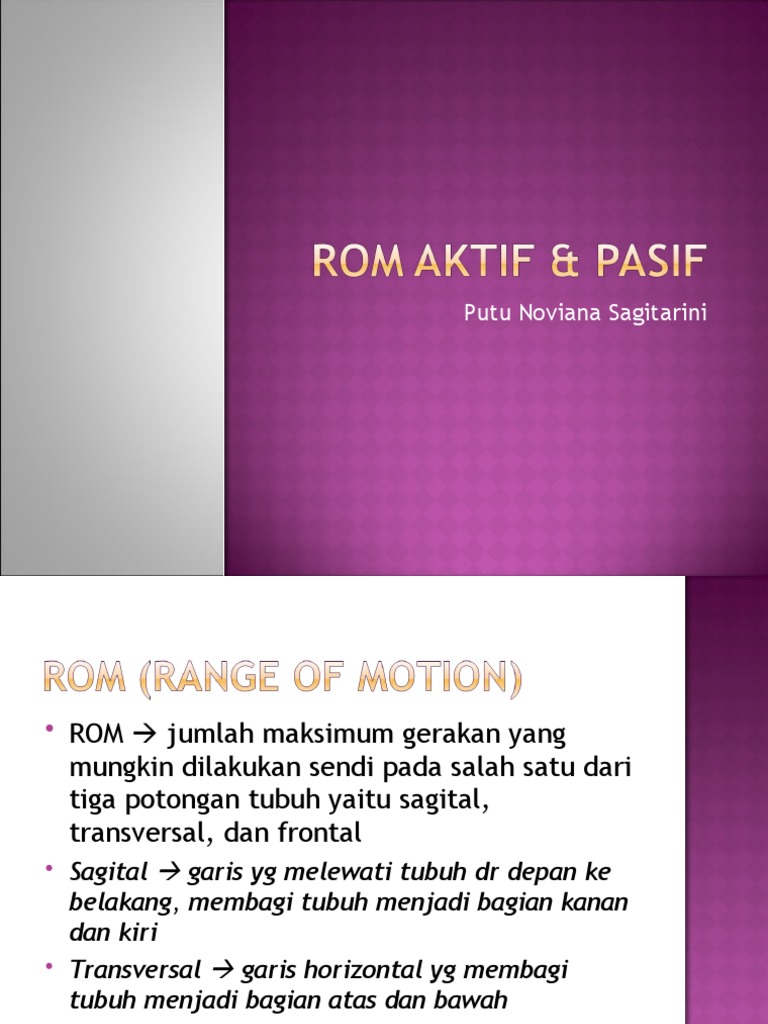 1.1 PKDM - ROM Aktif Dan Pasif | PDF