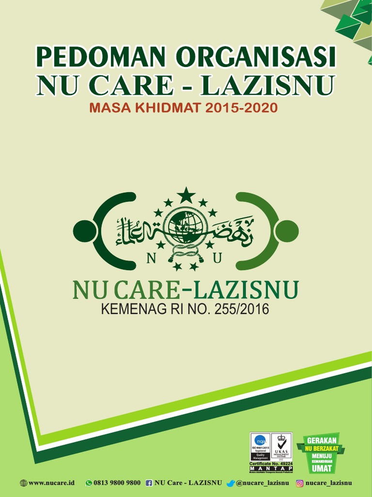 Buku Pedoman NU CARE LAZISNU-sop Nucare Full | PDF